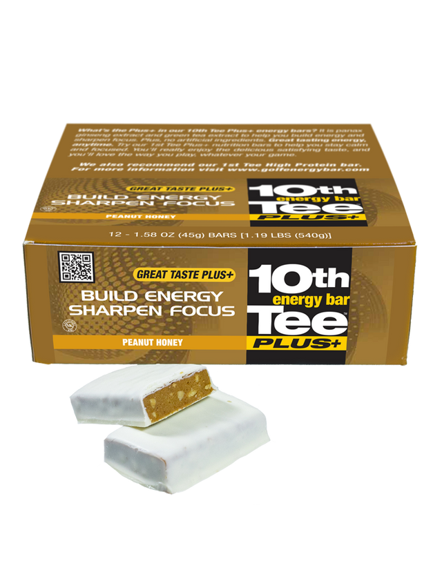 10th Tee PLUS+ Peanut Honey Energy Bar – Golf Energy Bar