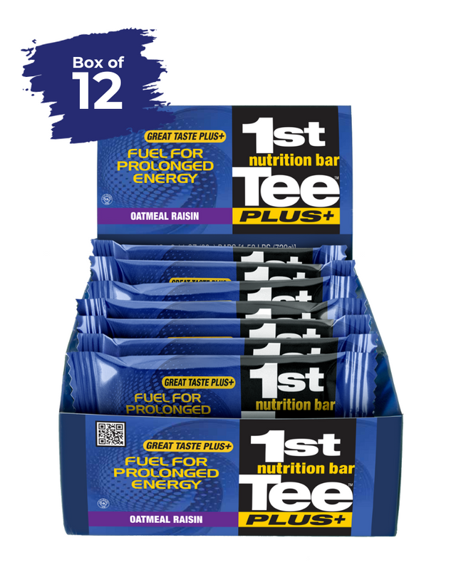 1st Tee PLUS+ Oatmeal Raisin Nutrition Bar – Golf Energy Bar
