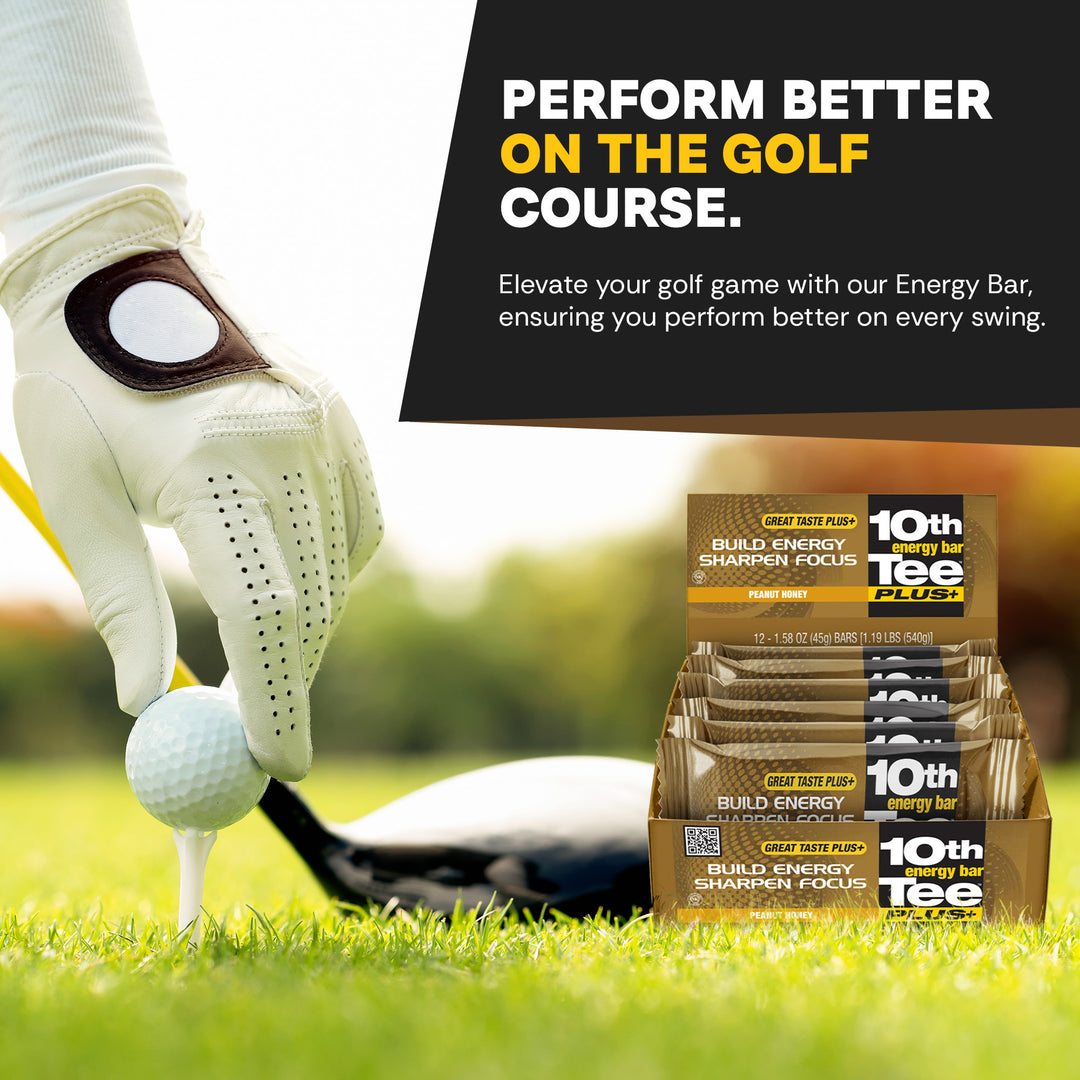 10th Tee PLUS+ Peanut Honey Energy Bar – Golf Energy Bar