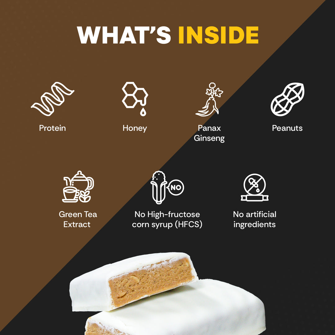 10th Tee PLUS+ Peanut Honey Energy Bar – Golf Energy Bar